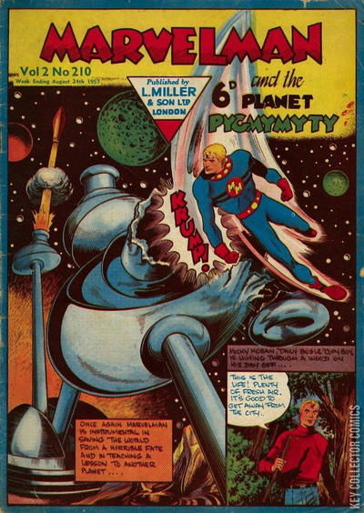 Marvelman #210 UK Edition Published January 1954 | Key