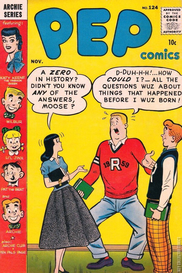 Pep Comics #124 Published November 1957 | Key Collector