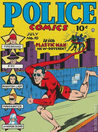 Police Comics #10 Published July 1942 | Key Collector Comics