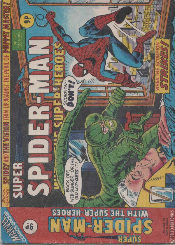 Super Spider-Man with the Super-Heroes #195 Published Novemb