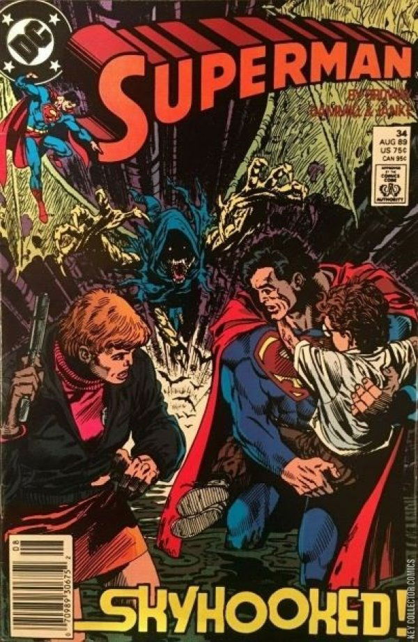 Superman #34 Newsstand Published August 1989 | Key Col