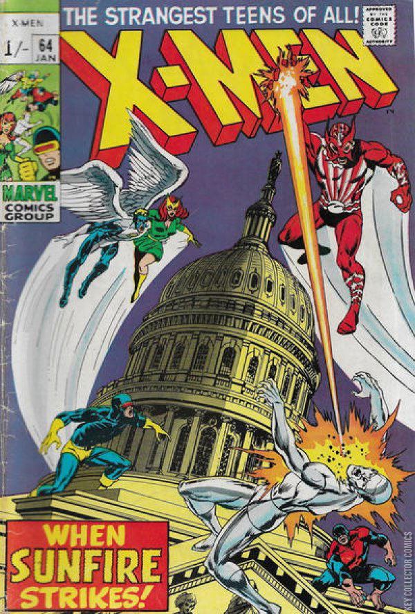 Uncanny X-Men #64 UK Edition Published January 1970