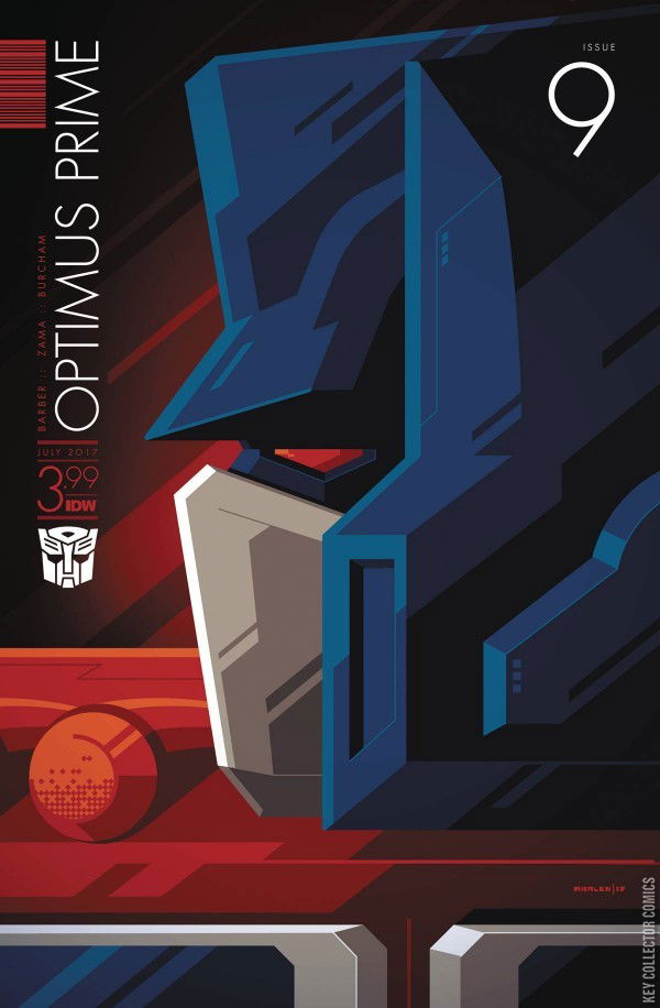 Optimus Prime #9 Variant Published July 2017 | Key Col