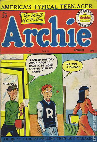 Archie Comics #37 Canadian Edition Published June 1949