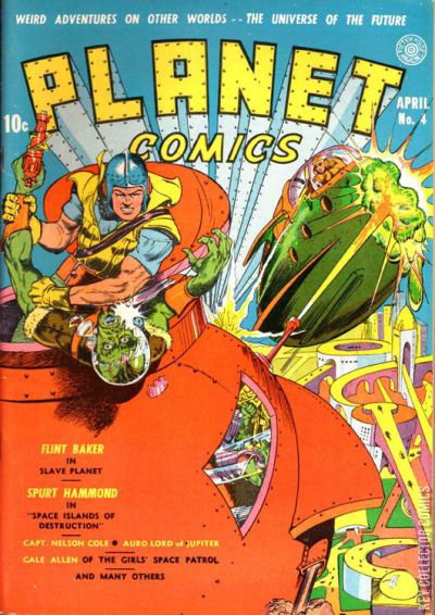 Planet Comics #4 Published February 1940 | Key Collecto