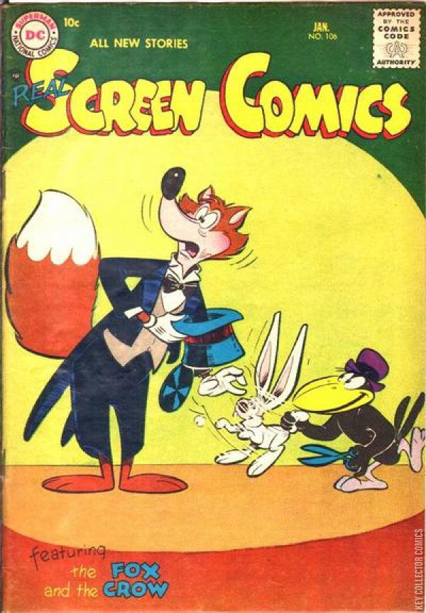 Real Screen Comics #106 Published January 1957 | Key Co