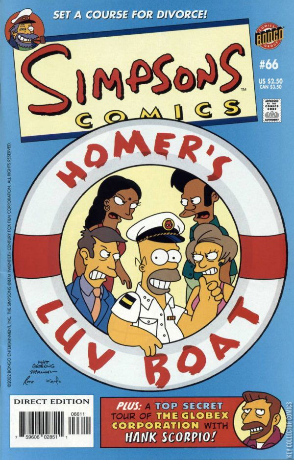 Simpsons Comics #66 Published January 2002 | Key Collec
