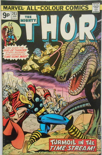 Thor #243 UK Edition Published January 1976 | Key Coll