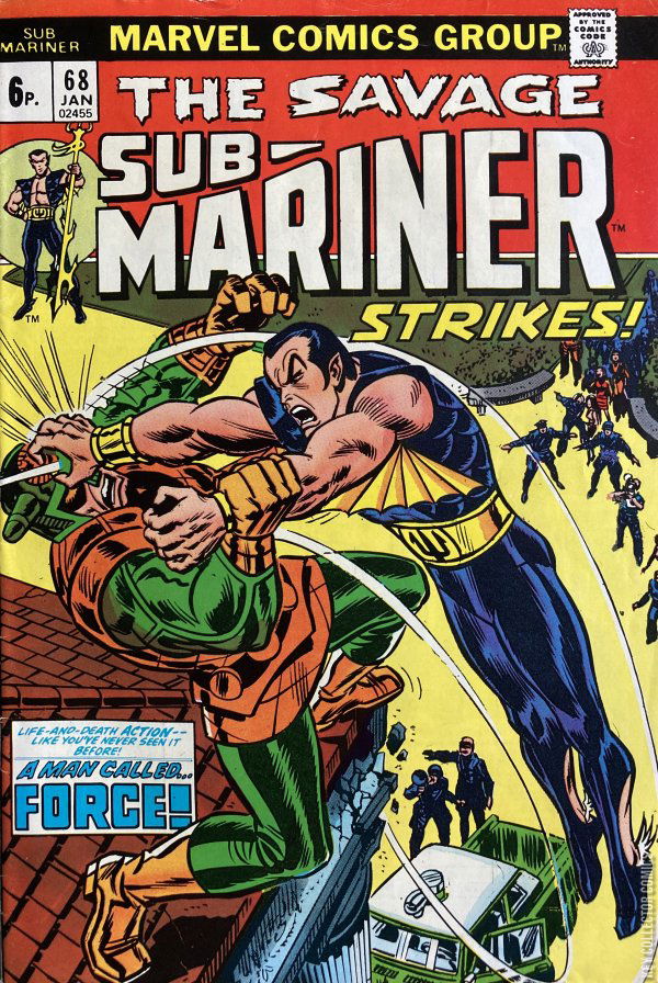 Sub-Mariner #68 UK Edition Published January 1974 | Ke