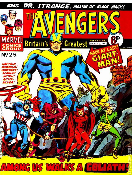 The Avengers #25 Published March 1974 | Key Collector Comics