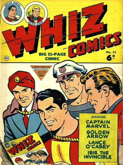 Whiz Comics #72 Published January 1950 | Key Collector