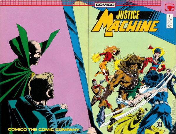 Justice Machine #6 Published June 1987 | Key Collector