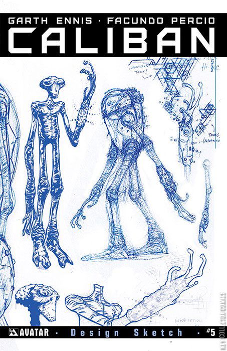Caliban #5 Sketch Published July 2014 | Key Collector