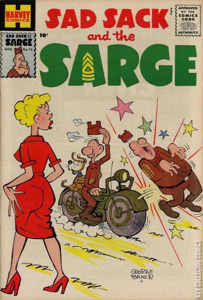Sad Sack & the Sarge #14 Published August 1959 | Key Co