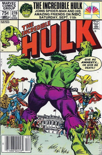 Incredible Hulk #278 Published December 1982 | Key Col