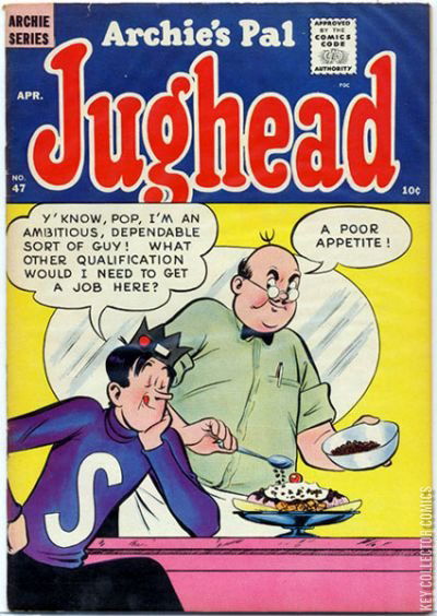Archie's Pal Jughead #47 Published April 1958 | Key Col