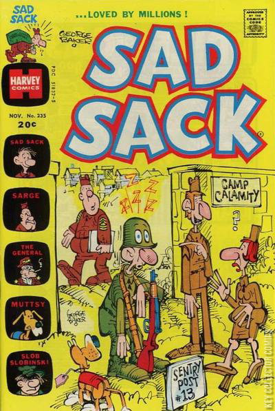 Sad Sack Comics #235 Published December 1969 | Key Coll