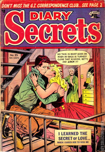 Diary Secrets #25 Published September 1954 | Key Collec