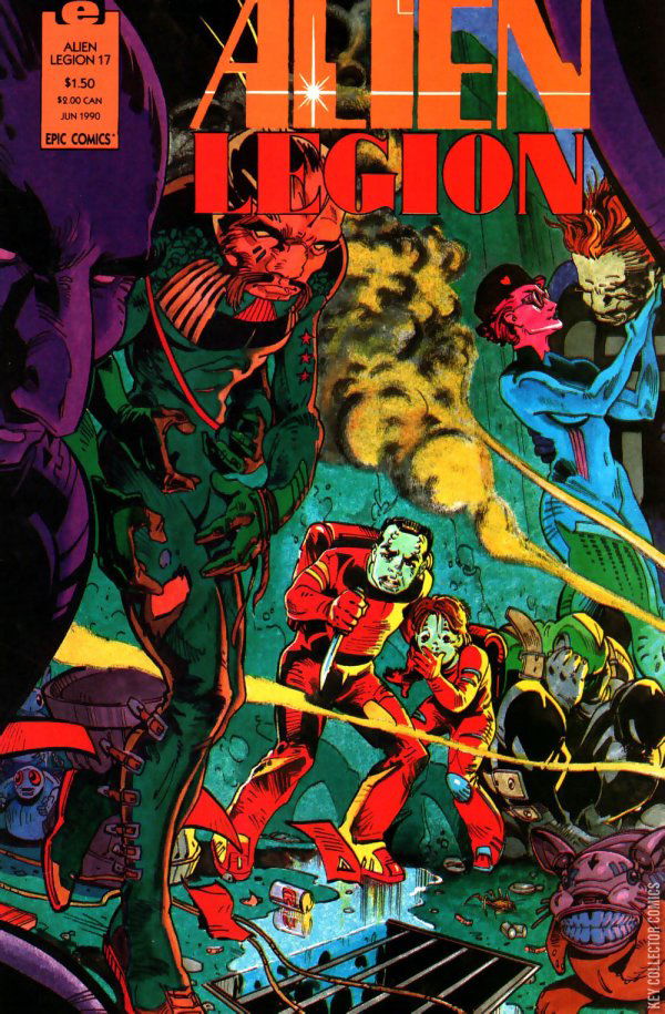 The Alien Legion #17 Published June 1990 | Key Collecto
