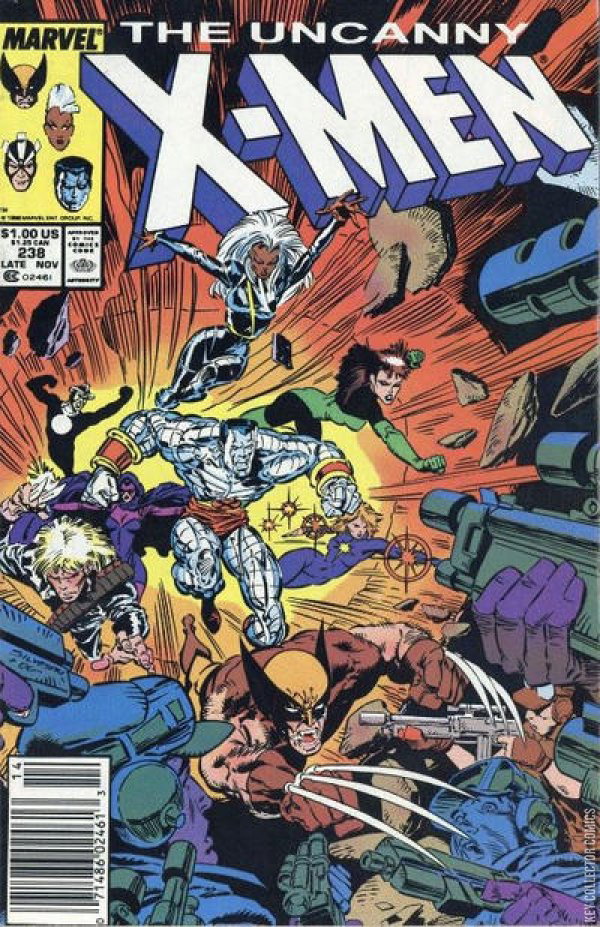 Uncanny X-Men #238 Published November 1988 | Key Colle