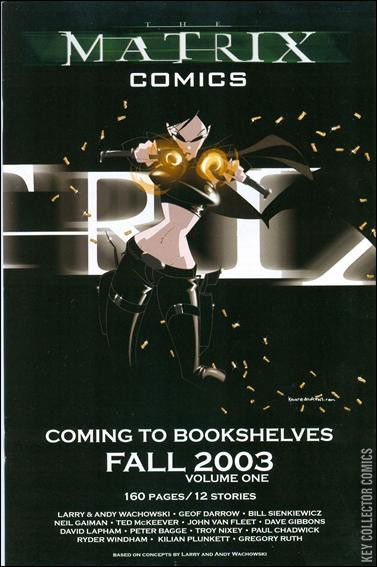 Matrix Comics #0 Published July 2003 | Key Collector Comics