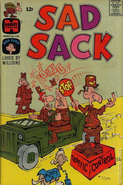 Sad Sack Comics #205 Published December 1968 | Key Coll
