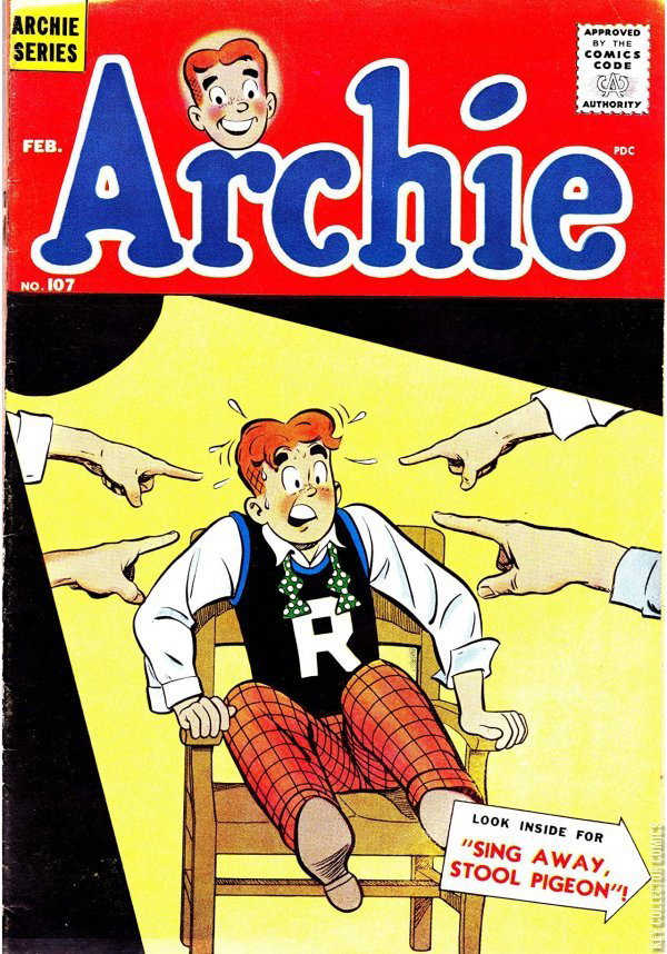 Archie Comics #107 Published February 1960 | Key Collec