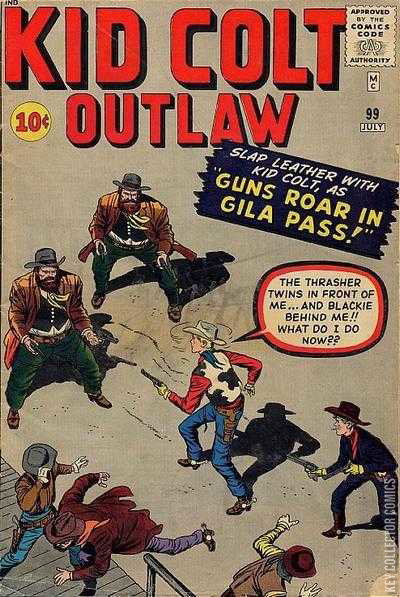 Kid Colt Outlaw #99 Published April 1961 | Key Collecto