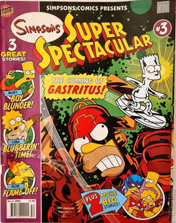 Simpsons Super Spectacular #3 Published May 2007 | Key