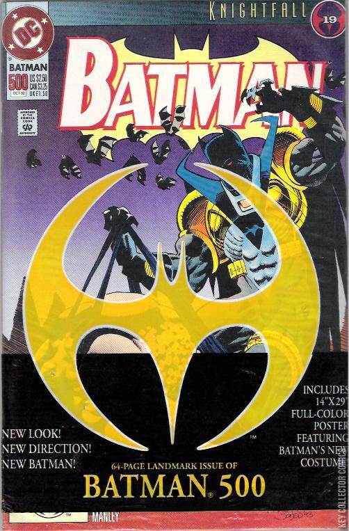 Batman #500 Variant Published October 1993 | Key Colle