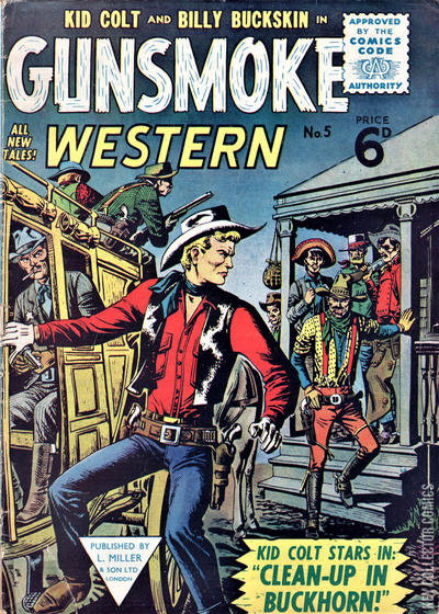 Gunsmoke Western #5 UK Edition Published January 1956
