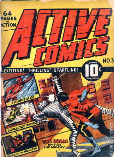 Active Comics #3 Published April 1942 | Key Collector Comics