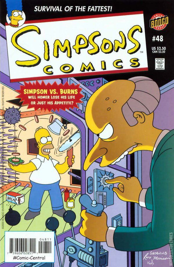 Simpsons Comics #48 Published April 2000 | Key Collecto
