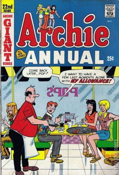 Archie Annual #22 Published June 1971 | Key Collector Comics