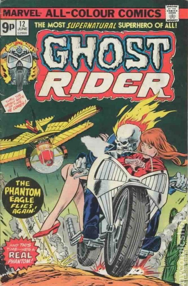Ghost Rider #12 UK Edition Published June 1975 | Key C