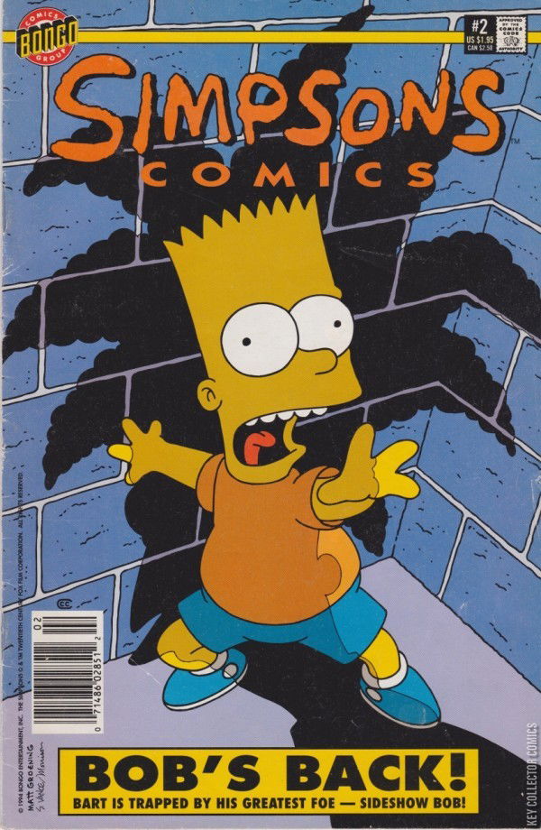 Simpsons Comics #2 Published January 1994 | Key Collect