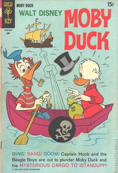 Walt Disney Moby Duck #2 Published March 1968 | Key Co