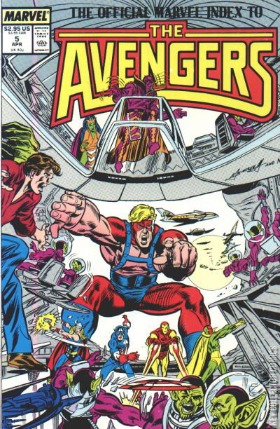 Official Marvel Index to the Avengers #5 Published April 198