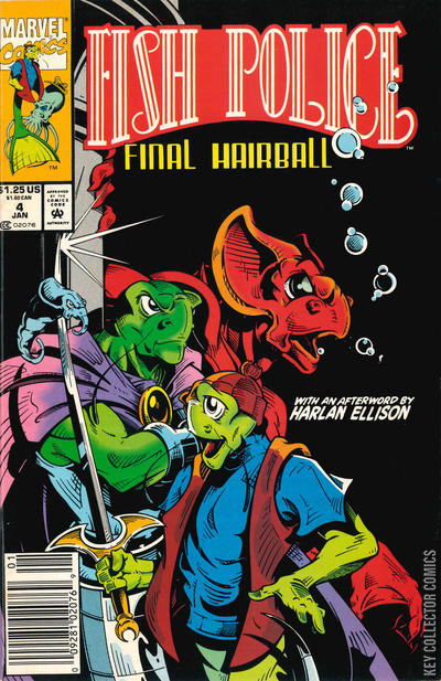 Fish Police #4 Newsstand Published January 1993 | Key