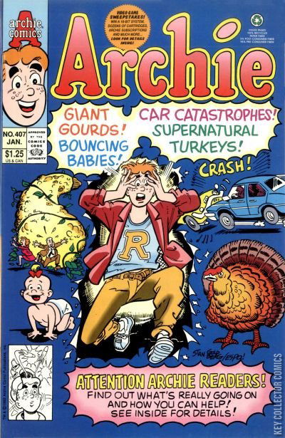 Archie Comics #407 Published January 1993 | Key Collect