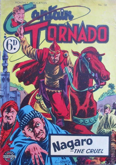 Captain Tornado #59 UK Edition Published January 1952