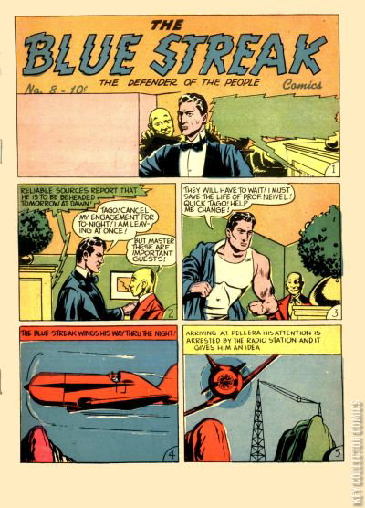 The Blue Streak Comics by Holyoke | Key Collector Comics