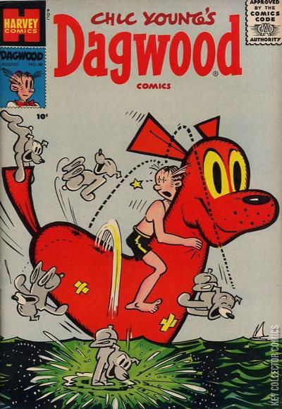 Chic Young's Dagwood Comics #68 Published August 1956