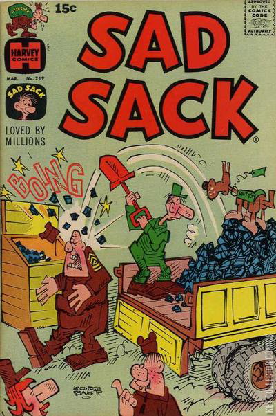 Sad Sack Comics #219 Published December 1969 | Key Coll