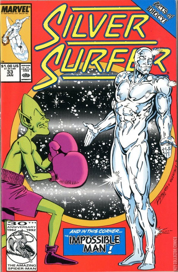 Silver Surfer #33 2nd Print Published January 1990 | K