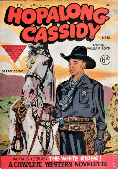 Hopalong Cassidy Comic #61 UK Edition Published January 194