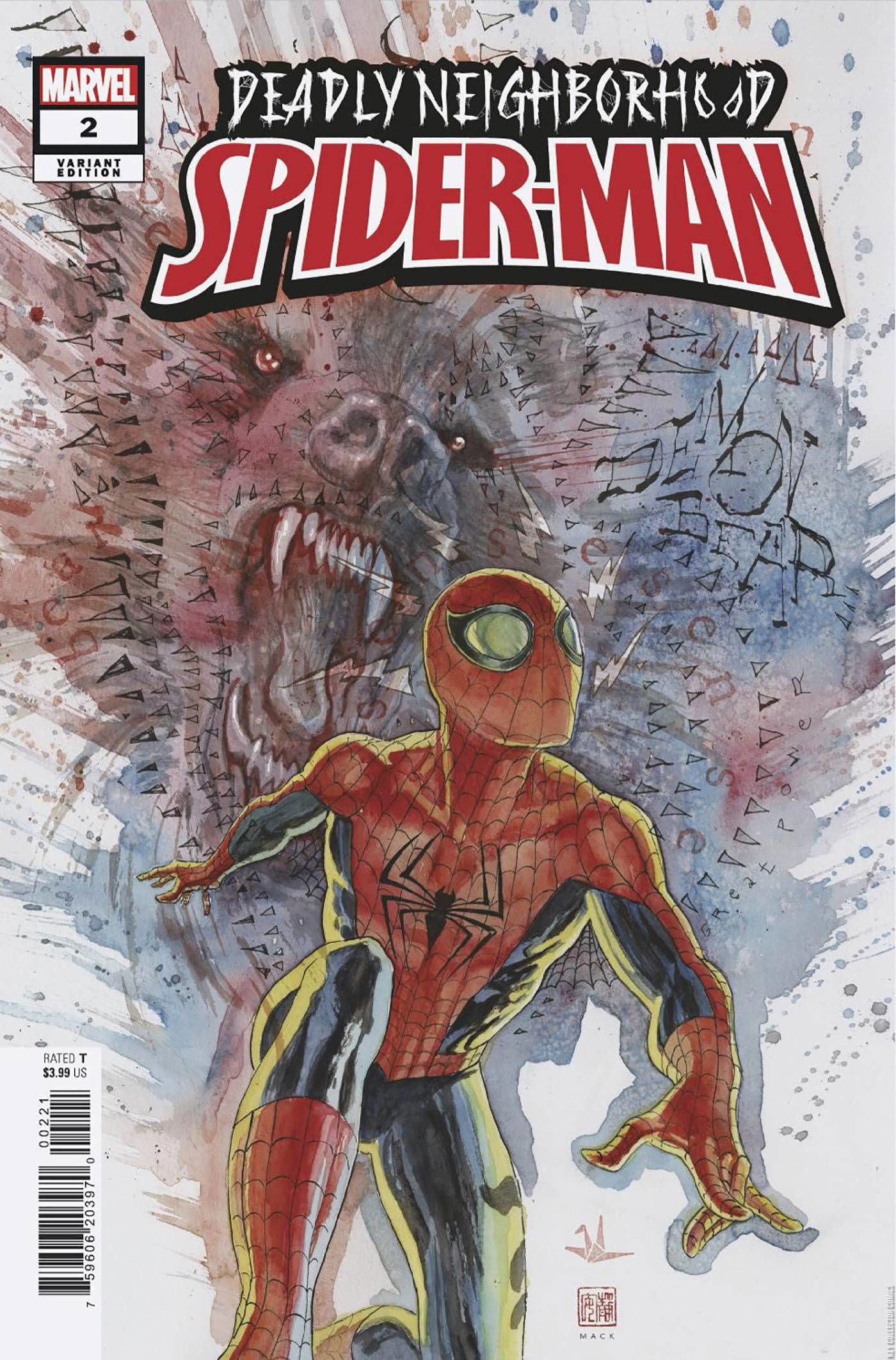 Deadly Neighborhood Spider-Man #2 Variant Published Novembe