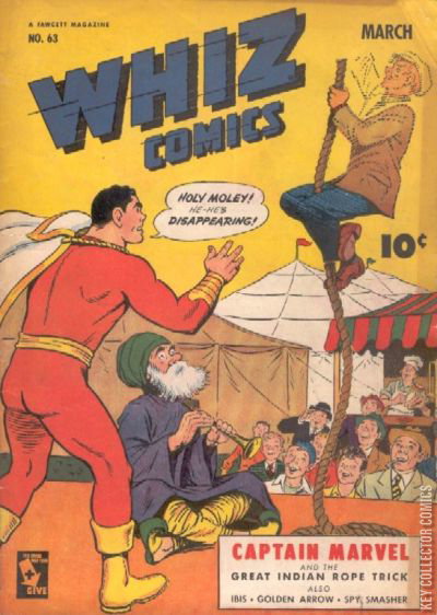 Whiz Comics #63 Published March 1945 | Key Collector Comics