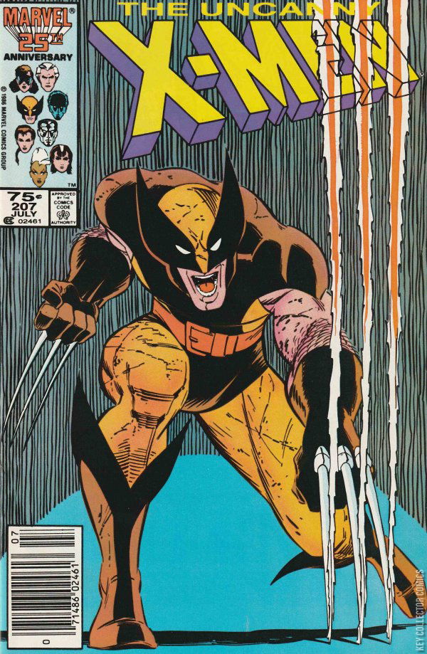 Uncanny X-Men #207 Newsstand Published July 1986 | Key