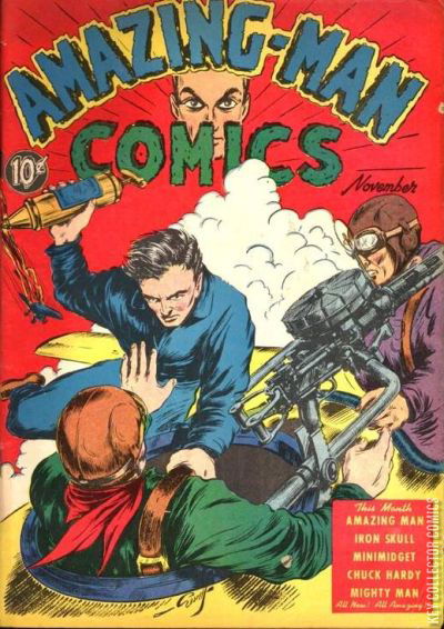 Amazing-Man Comics #7 Published November 1939 | Key Col